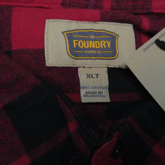 The Foundry Supply Co. | Shirts | Foundry Signature Red Flannel Shirt ...